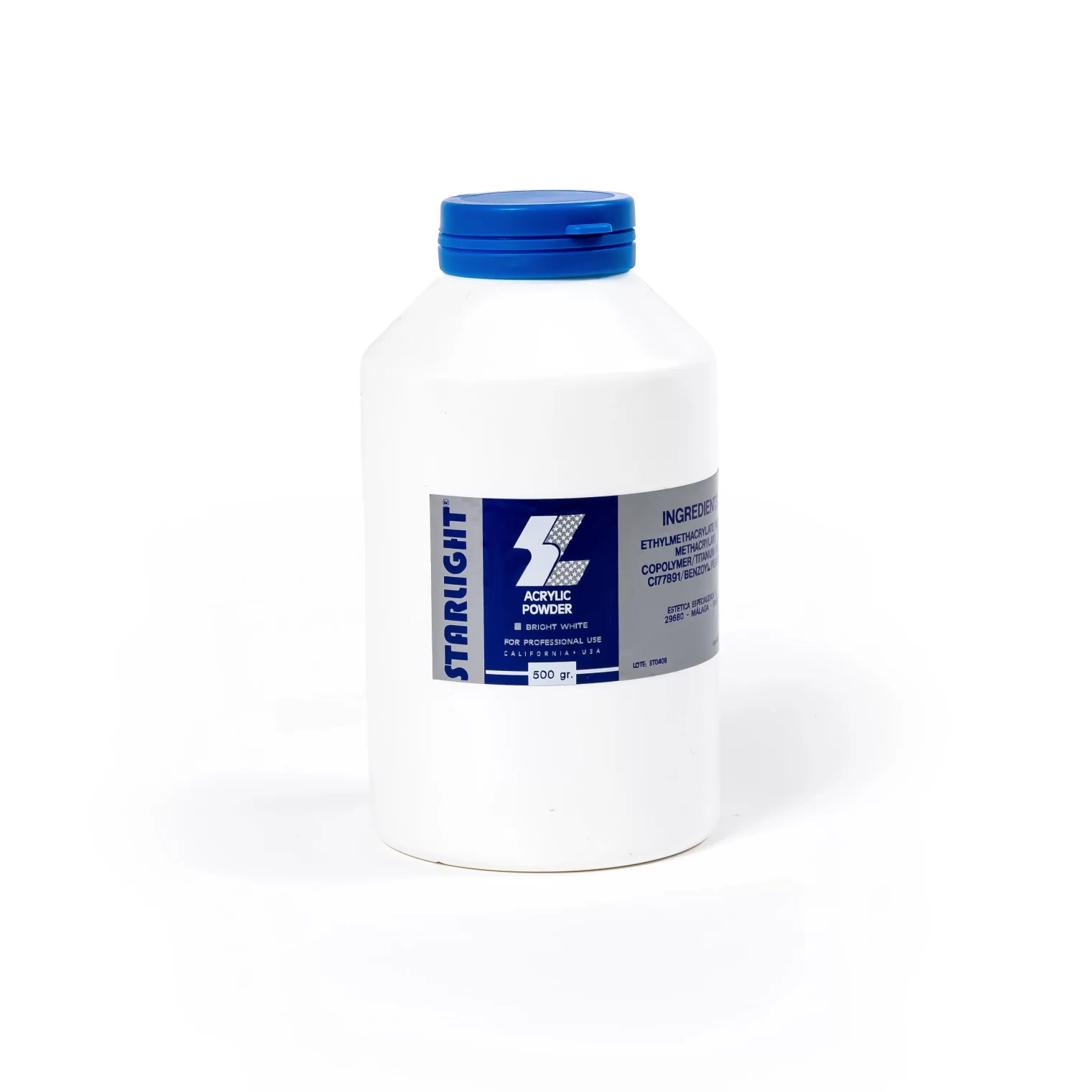 Polvo Acrílico Blanco Brillante 500gr - Starlight